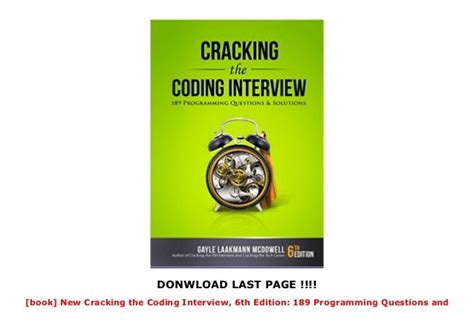 [book] new cracking the coding interview 6th edition 189 programming