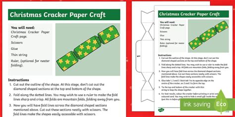 Cracker Template Paper Craft Activity Teacher Made Cracker Template Paper Craft Activity Teacher Made
