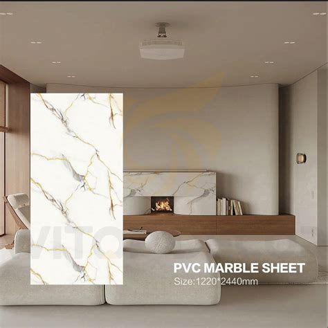Flex Pvc Uv Marble Sheets Industrial Look
