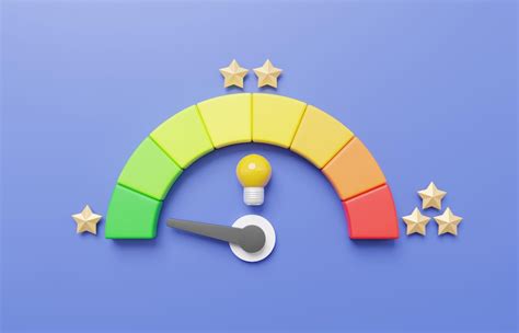 premium photo arrow point scale speed low status green with star speedometer icon performance