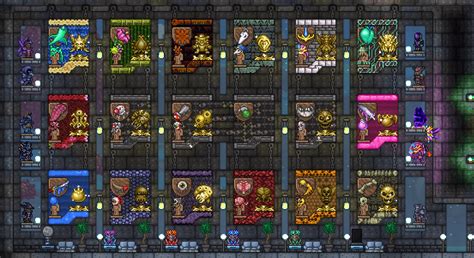 Master Mode Playthrough Trophy Room Rterraria