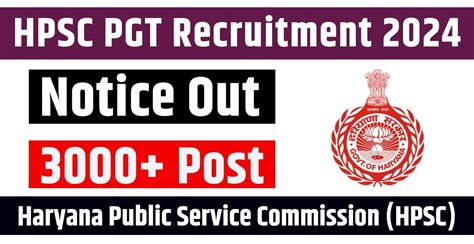HPSC PGT Recruitment Eligibility Details Apply Online