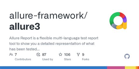 Github Allure Frameworkallure3 Allure Report Is A Flexible Multi Language Test Report Tool