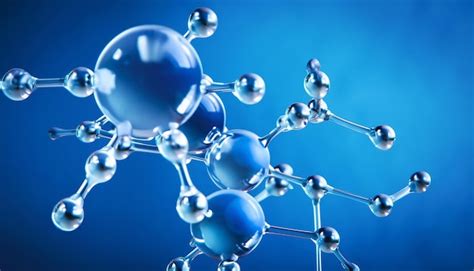 Premium Ai Image Science Background With Molecula And Atom Model