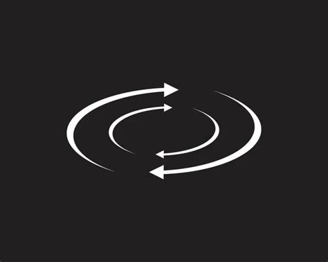 Cycle Resumption Repeat Vector Icon Isolated White Background Stock