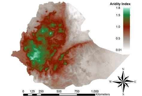 Aridity Index Ai In Ethiopia Ai Less Than 1 Signifies That Potential