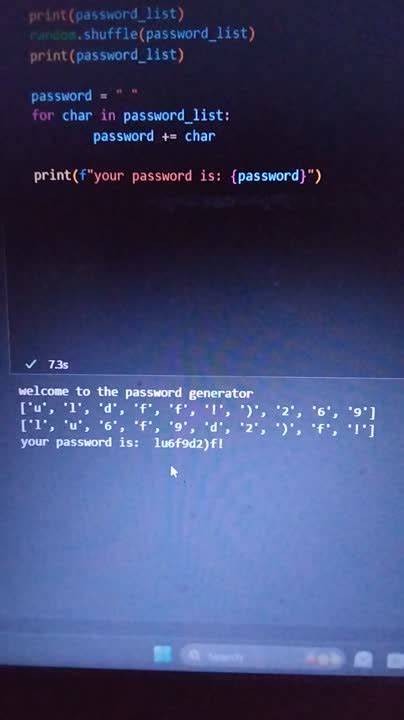 Gulam Rabbani Ebne Sattar On Linkedin Password Generator Python Code