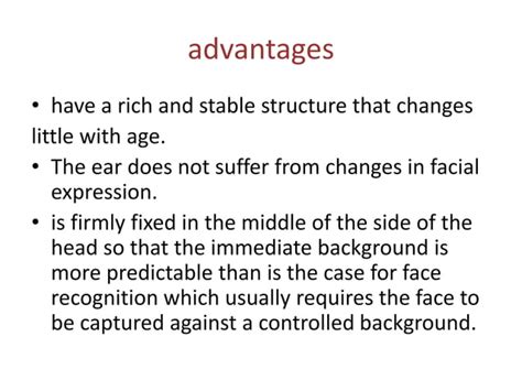 Pattern Recognition Ear As A Biometric Ppt