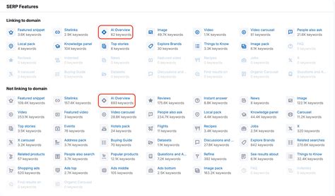 SERP Features AI Overview