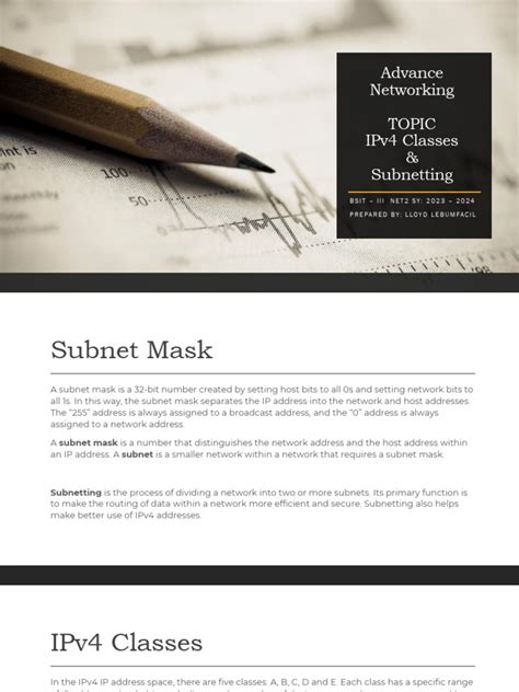 3ipv4class And Subnetting Pdf