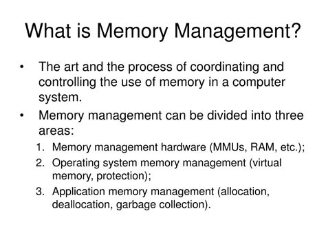 PPT Memory Management PowerPoint Presentation Free Download ID 4175674