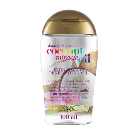 Ogx Coconut Miracle Oil Penetrating Hair Oil Voor Droog Haar Extra Sterkte 100 Ml Amazon Nl