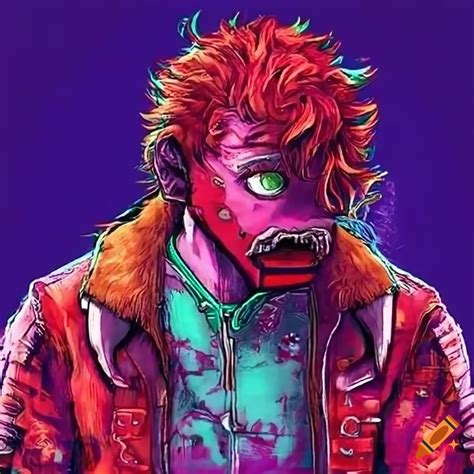 Retro Jacket Inspired By Hotline Miami On Craiyon