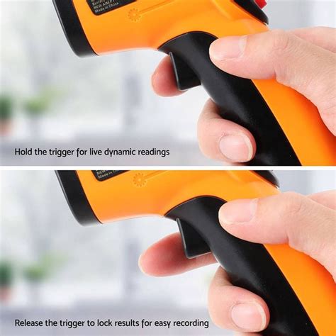 5 Star Chef Laser Infrared Thermometer Food Digital Temperature Gun