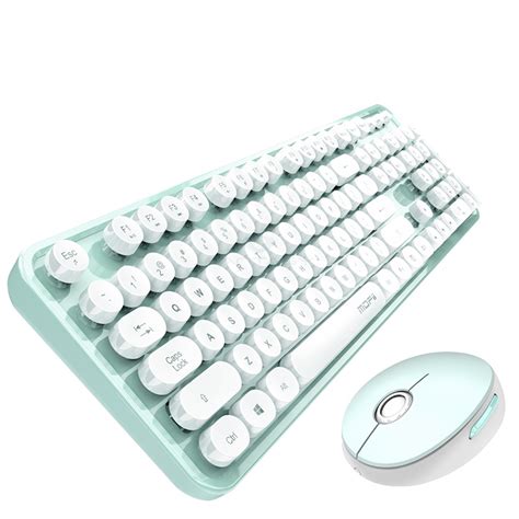 Mofii Sweet Mixed Color 2 4G Wireless Keyboard And Mouse Combo Cute Keyboard Mouse Set For PC