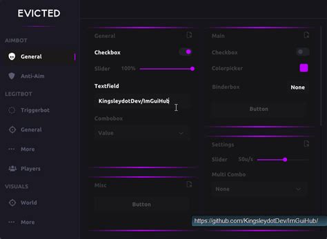 Github Kingsleydotdevimgui Menus Collection Of Custom Imgui Menus