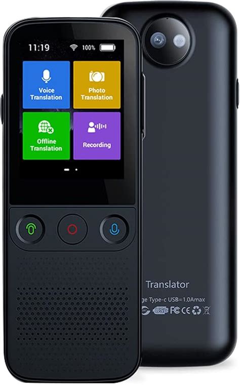 Language Instant Translator Device Portable Real-time Voice Translation in 137 Different ...