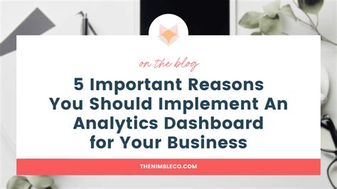 5 Important Reasons You Should Implement An Analytics Dashboard For