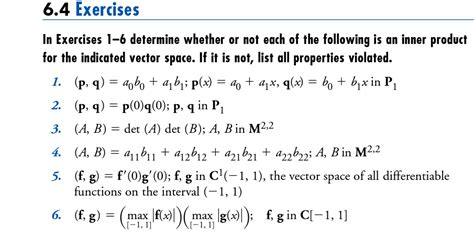solved 6 4 exercises in exercises 1 6 determine whether or