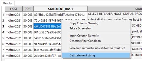 RybaFish Console Context SQLs