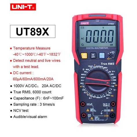 Uni T Ut89x Ut89xd True Rms Digital Multimeter 20a Vicedeal