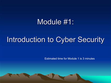 Module1intro To Securityfinalppt