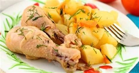 Тушеная картошка с курицей рецепт с фото пошаговый от Овкусе ру Овкусе ру