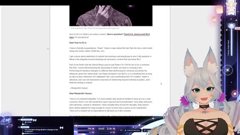 Kirsche Reads Some Sex Advice Question From Slate Youtube