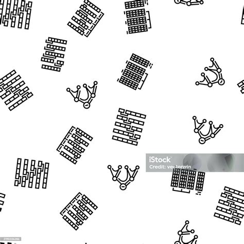 Algorithm Data Technology Ai Seamless Pattern Vector Stock Illustration