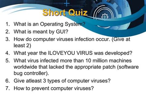 Operating System And Virus Introductionpptx