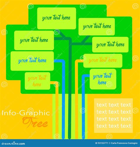 Infographic Tree Vector Template Stock Vector Illustration Of Infochart Infographic