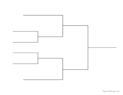 Tournament Bracket Templates Single Elimination Paper Trail Design