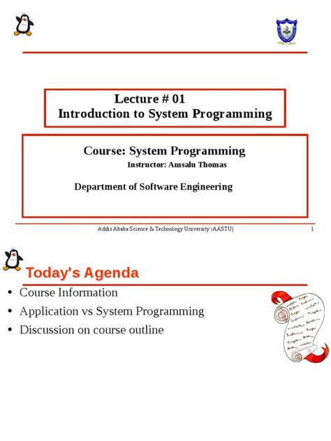 lecture 01 introduction to system programming pdf kernel