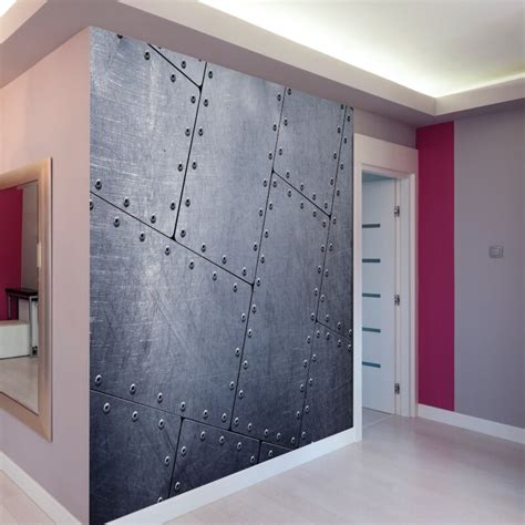 Origin Tiled Metal Steel Wall Mural Mur144