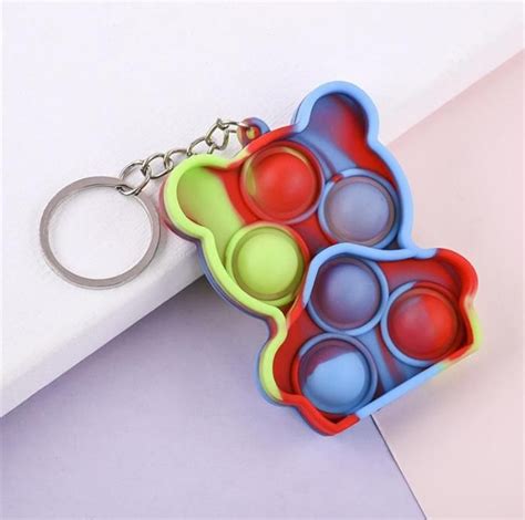 ₩957에서 푸시 버블 감각 피트 장난감 키 체인 간단한 딤플 스 퀴시 방지 스트레스 해소 성인 어린이 Fidgets 장난감 Zm923 Dhgate