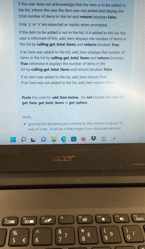 Solved Create A Function Called Add Item Additem Has One