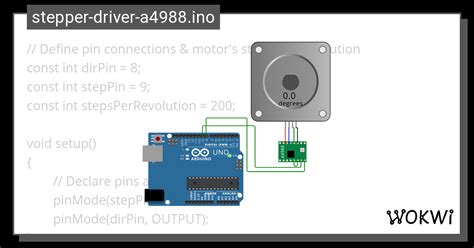 Stepper Motor With Serial Wokwi Arduino And Esp32 Simulator