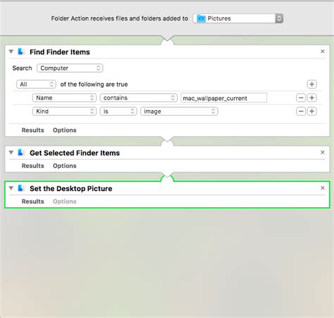 macos automator folder action doesn t set the desktop background