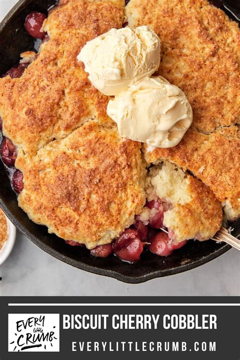Cherry Cobbler With Biscuits Every Little Crumb