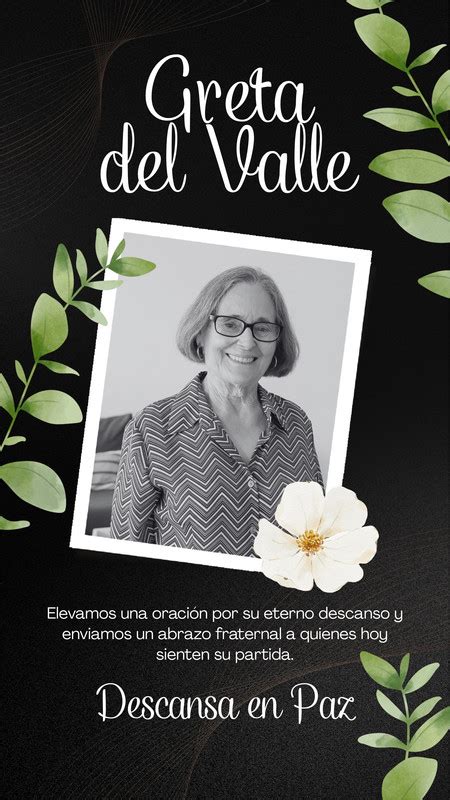 Plantillas De Luto Gratis Y Personalizables Canva