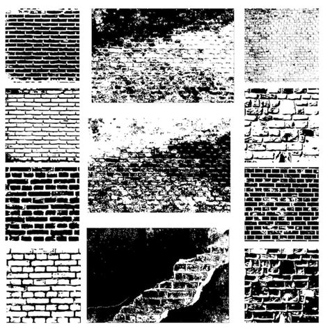 Premium Vector Wall Stained Texture Scratch Surface Block Rough Brick