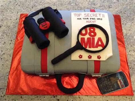 Secret agent birthday cake
