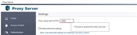 What Network Ports I Can T Use As Proxy Server Port While Configuring Proxy Server App QNAP