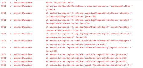 Noclassdeffound For Recyclerview In Android Stack Overflow