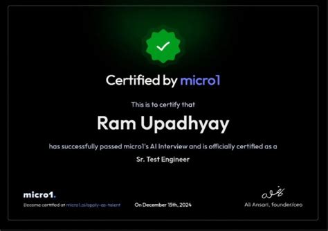 Ram Upadhyay On Linkedin I Am Happy To Share That I Have Completed The