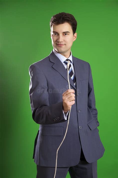 Man With Wires In His Hands Stock Image Image Of Service Network 9205167