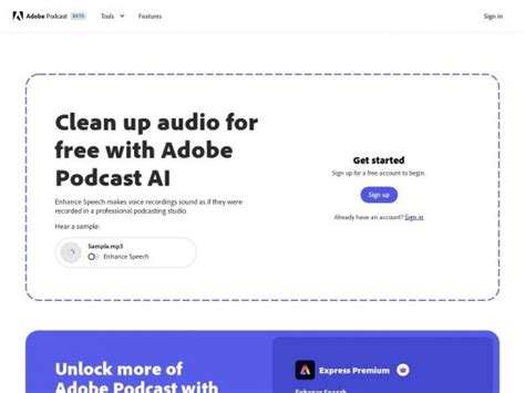 Adobe Enhance Speech AI Powered Spoken Audio Optimization Studio Quality Noise Reduction And