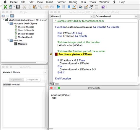 Cách Sử Dụng Immediate để Kiểm Tra Code Trong Vba Excel Cho Macbook