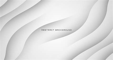 3d 흰색 기하학적 추상 배경은 파도 효과 장식으로 밝은 공간에 레이어를 겹칩니다 배너 전단지 카드 브로셔 표지 또는 랜딩 페이지에 대한 그래픽 디자인 요소 컷아웃 스타일