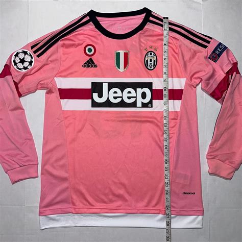 Juventus Away 2016 Pogba Pink Men Medium Serie A Depop